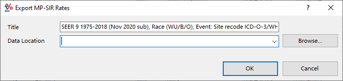 DialogMPSIRExportRate.png — SEER*Stat Help System