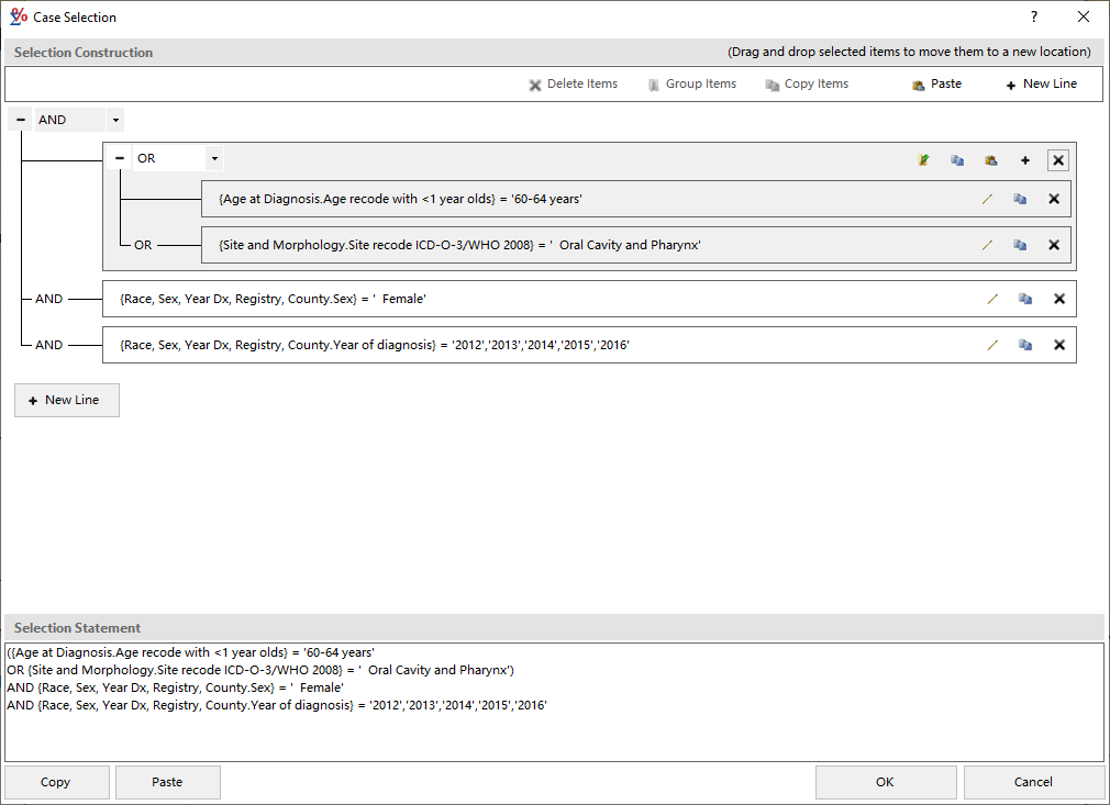 DialogCaseSelection.png — SEER*Stat Help System