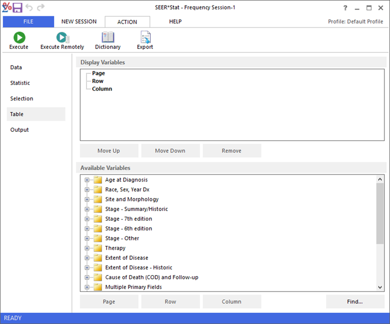 Table Tab.png — SEER*Stat Help System